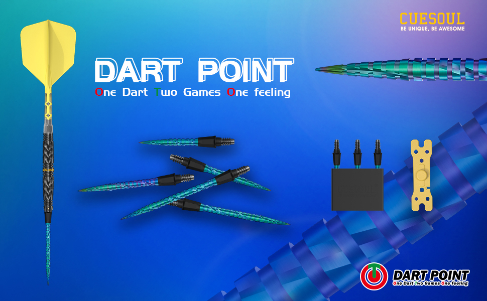 CUESOUL OTO Small Thread Steel Tip Dart Point——Circle of three