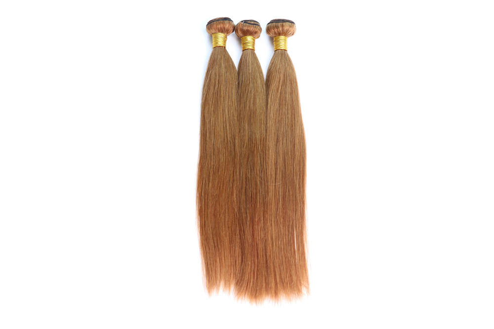Straight Remy Hair Bundles #30,613 & Ombre Color(Remy）