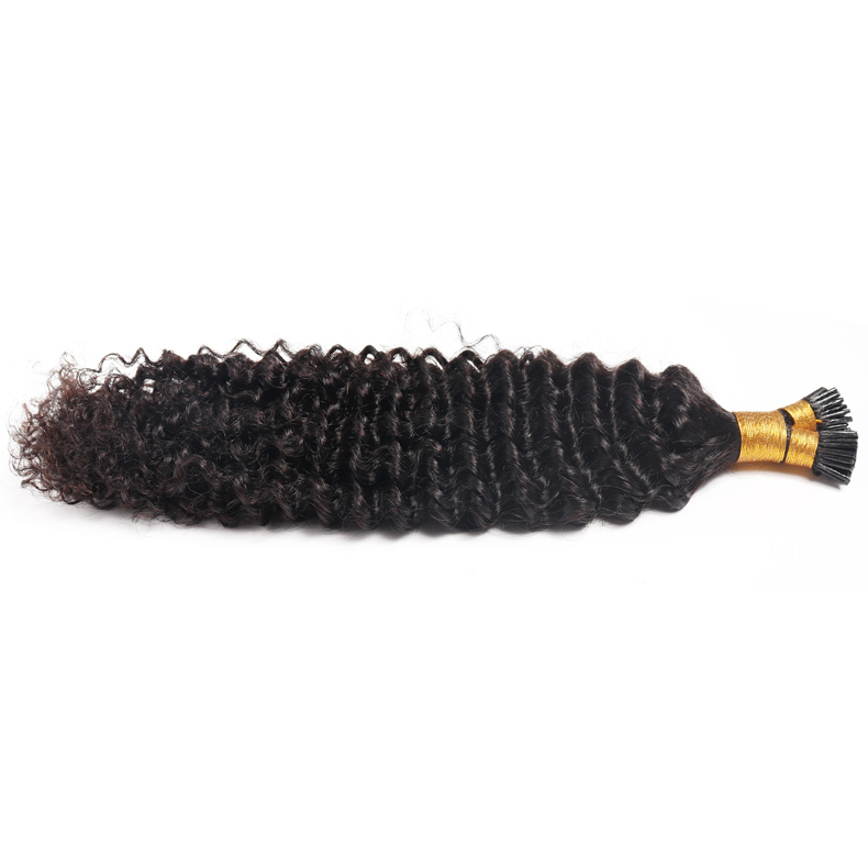 【I-Tip Microlinks】Seamless I-Tips Human Hair Extensions Natural Color ...