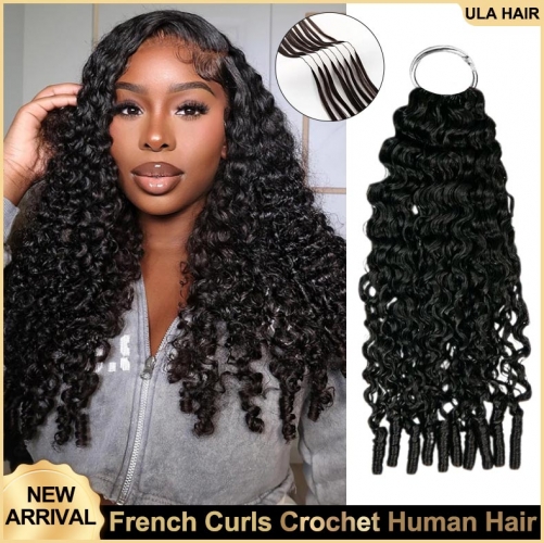 【Feather Crochet Braids】Newest 7 Texture Micro Ring Loop Crochet Soft ...