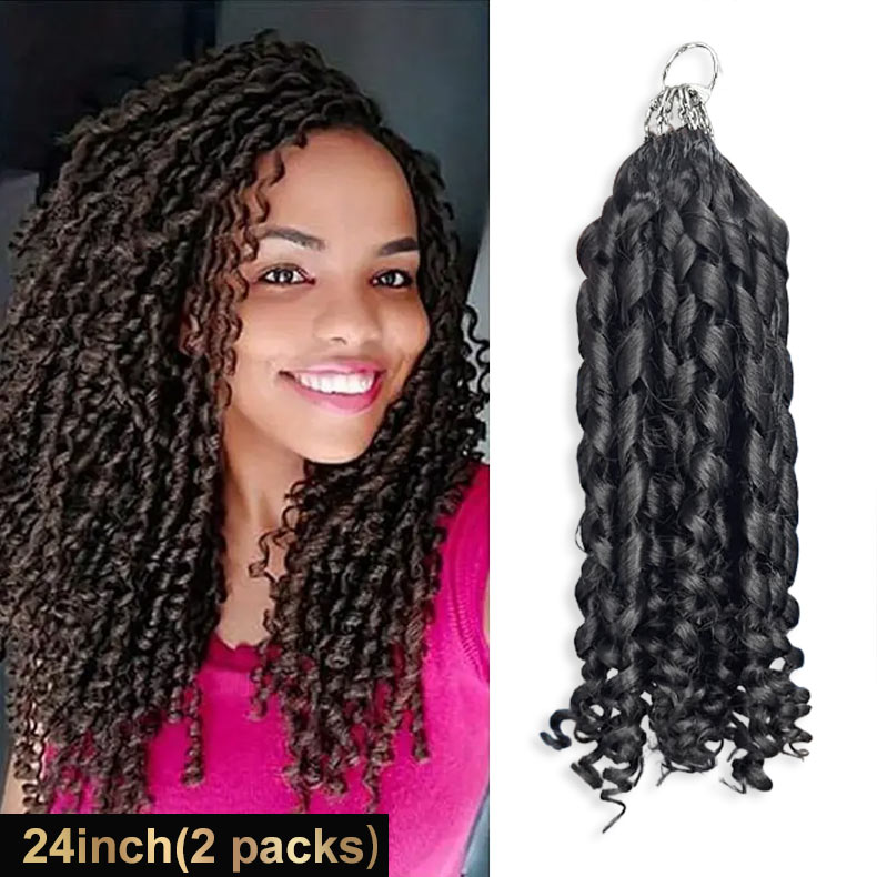 【New Arrival】Spiral Curl Micro Ring Loop Crochet Soft Human Hair ...