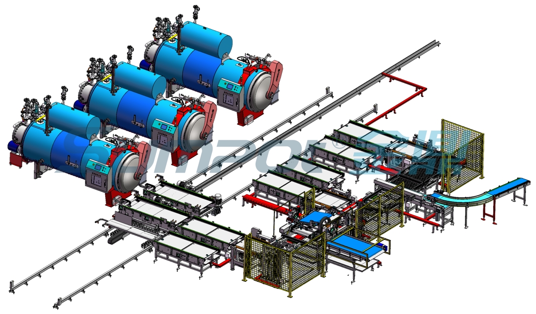 Automated Batch Retort Systems Swing Head Loader