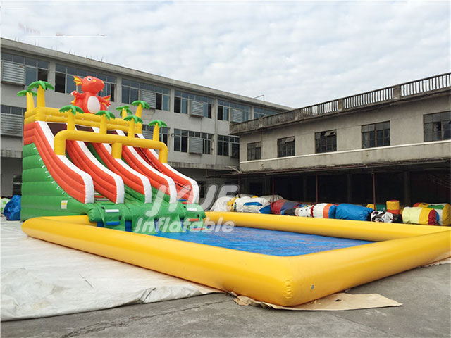 Land water park customized inflatable amusement outdoor games ground ...