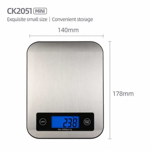 Mini 10kg 22lb Capacity Kitche Scale Digital Stainless Steel Rose gold ...