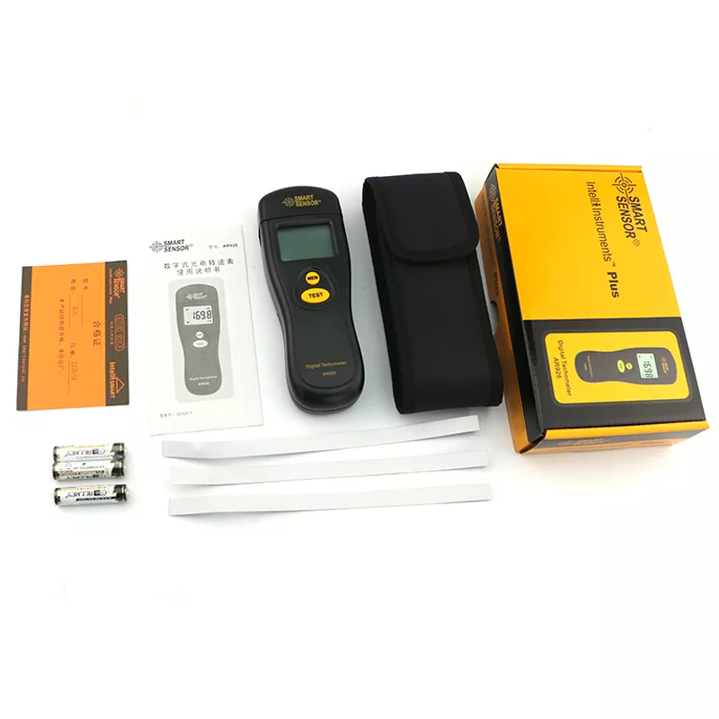 AR926 Smart Sensor Digital Laser Tachometer 2.5~99999RPM Infrared Photo ...