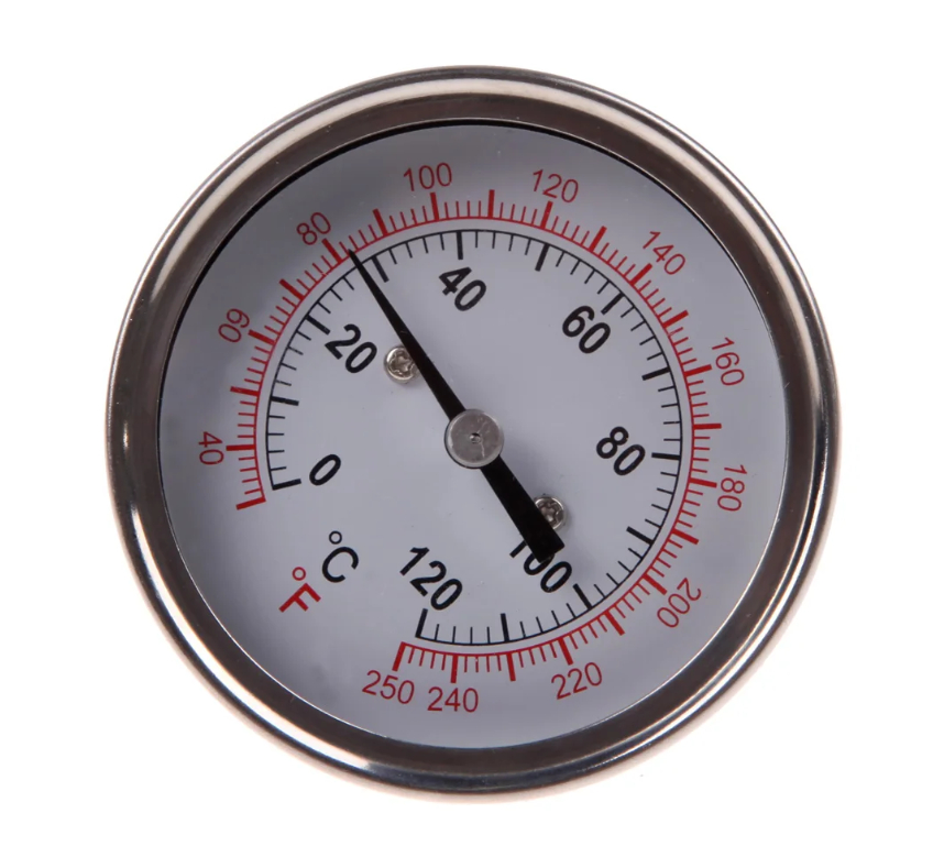 BMT-02 0-120C 1/2 Stainless Steel Thermometer Dial Temperature Gauge ...