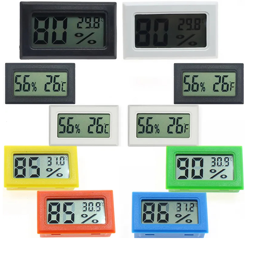 DT-45 Mini Indoor Thermometer Digital LCD Temperature Sensor Humidity ...