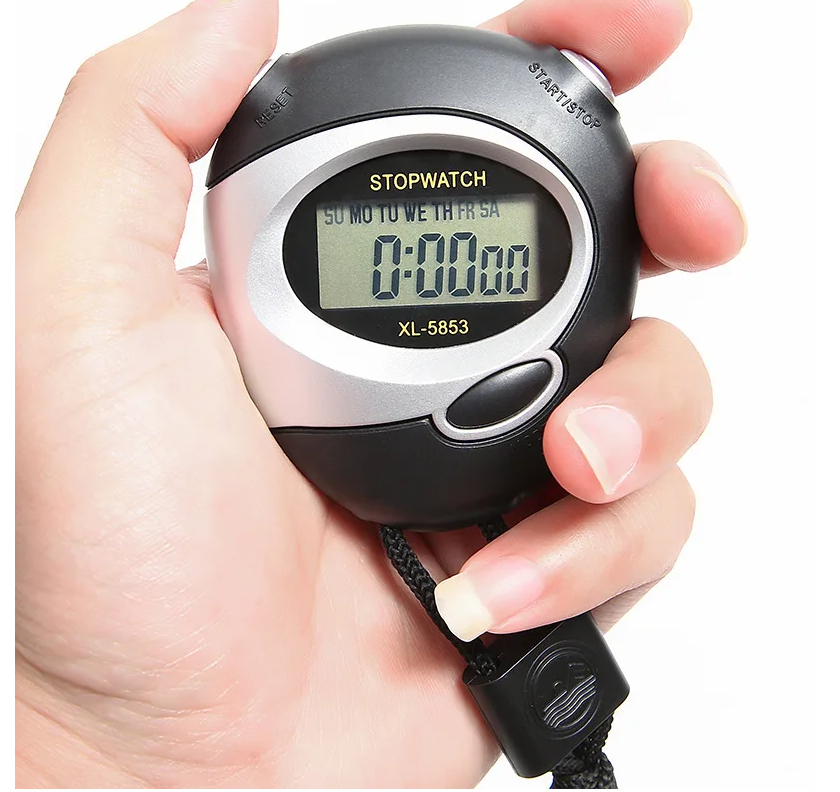 XL-5853 Classic Digital Handheld LCD Chronograph Sports Stopwatch Timer ...