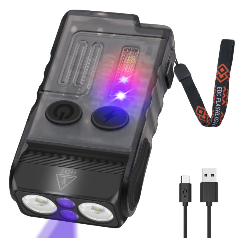 BORUIT V20-1 Small Powerful Flashlight 180 Degree Head Swivels ...