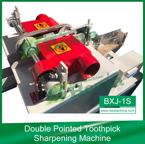 Bamboo toothpick sharpening machine, toothpick shape forming machine