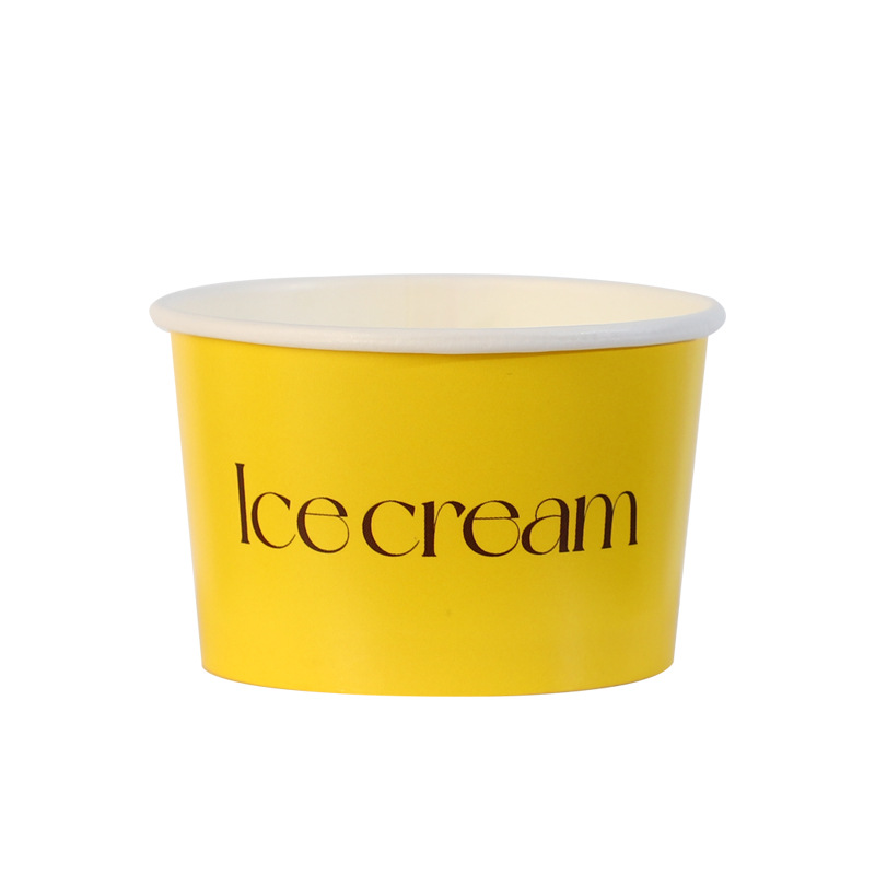 One Scoop Ice Cream Paper Tub with Lid China Factory Direct B2B Bulk Supply