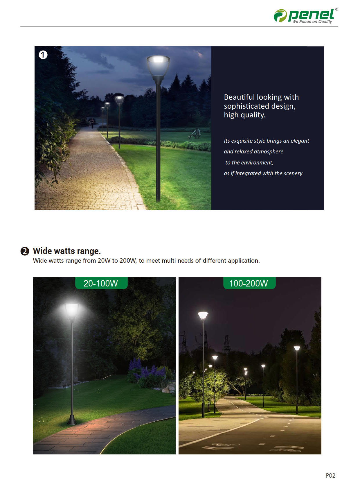 150W outdoor LED garden light pole mounted fixture for gardens streets ...