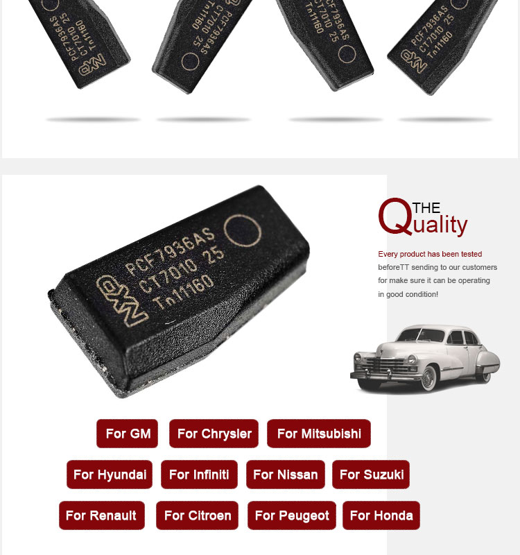 DY120212 Blank PCF7936AS PCF7936 id46 transponder chip