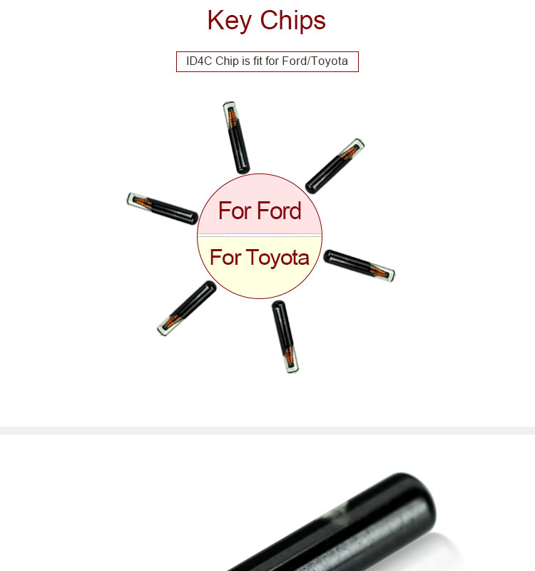 DY120403 Car Key Transponder Chip ID4C Glass Chip for Ford Toyota
