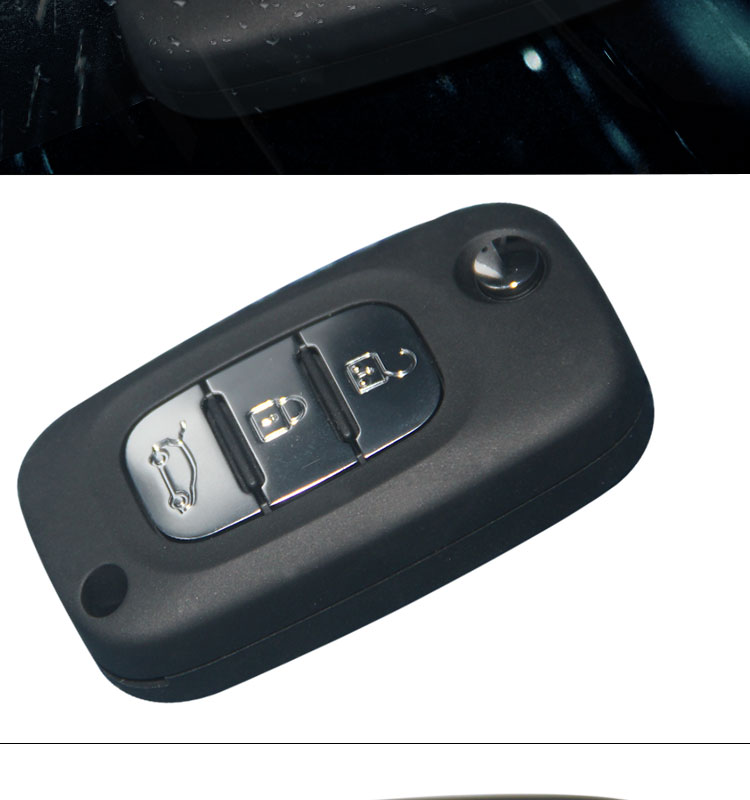 AK010008 for Renault Fluence Flip Key 3 Button 433MHz ID46 With Renault ...