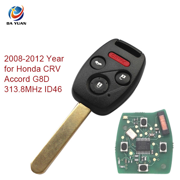 AK003056 Remote Key Fob 3+1 Button 313.8MHz ID46 Chip for 2008-2012 for ...
