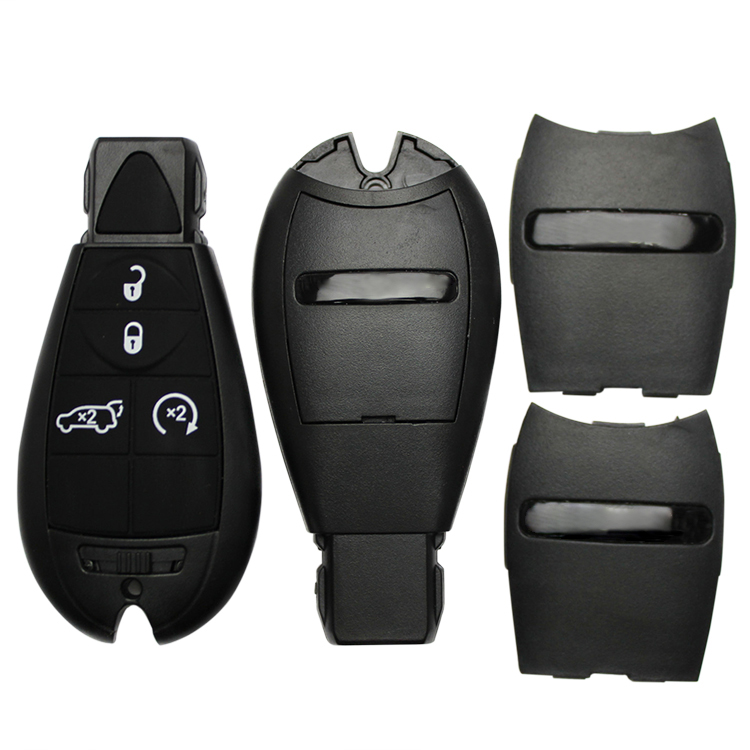 4 Button Remote Case Smart Key Shell For Chrysler Dodge Jeep With Uncut ...