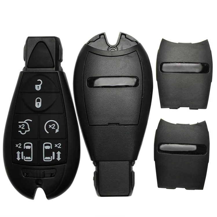 4 Button Remote Case Smart Key Shell For Chrysler Dodge Jeep With Uncut ...