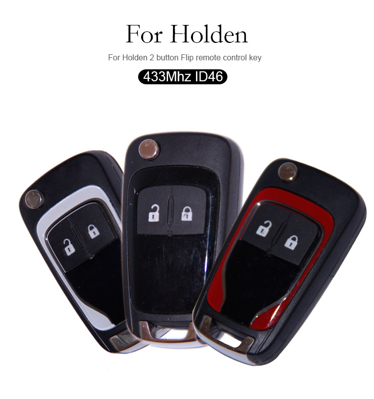 AK022001 For Holden 2 button Flip remote control key 433MHZ ID46