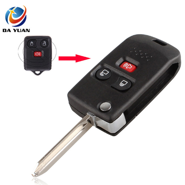 AS026013 Combo Key Shell for Refit Ford Mercury Mazda Remote Key 3 ...