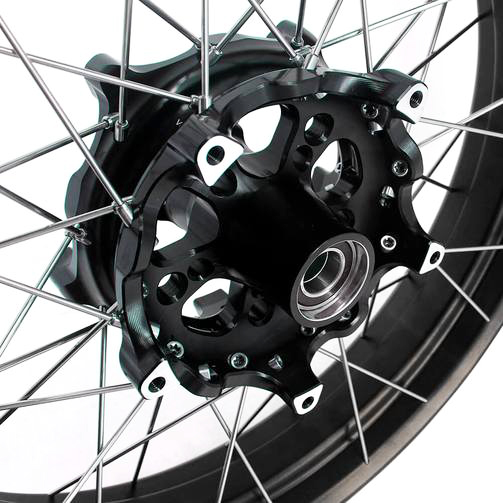 VMX 3.0*19"/4.25*17" Tubeless Wheels fit BMW F750GS 2019-2024 Black Hub ...