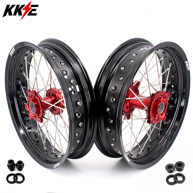KKE 3.5/4.25*17 Supermoto Wheels Rims Set Fit HONDA CRF250L 2013-2020 ...