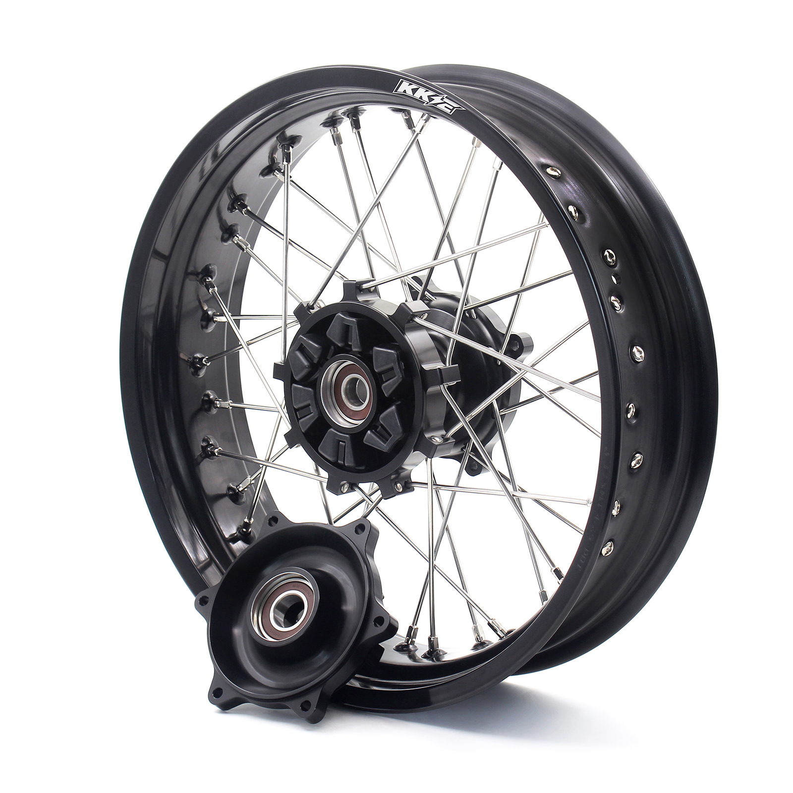 KKE 3.5*17/4.25*17'' Supermoto Wheels Rims Set fit SUZUKI DR650SE 1996 ...