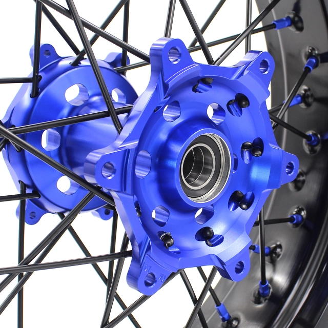 KKE 3.5*17/4.25*17 Supermoto Wheels Set Fit YAMAHA YZ125/250 YZ250F ...