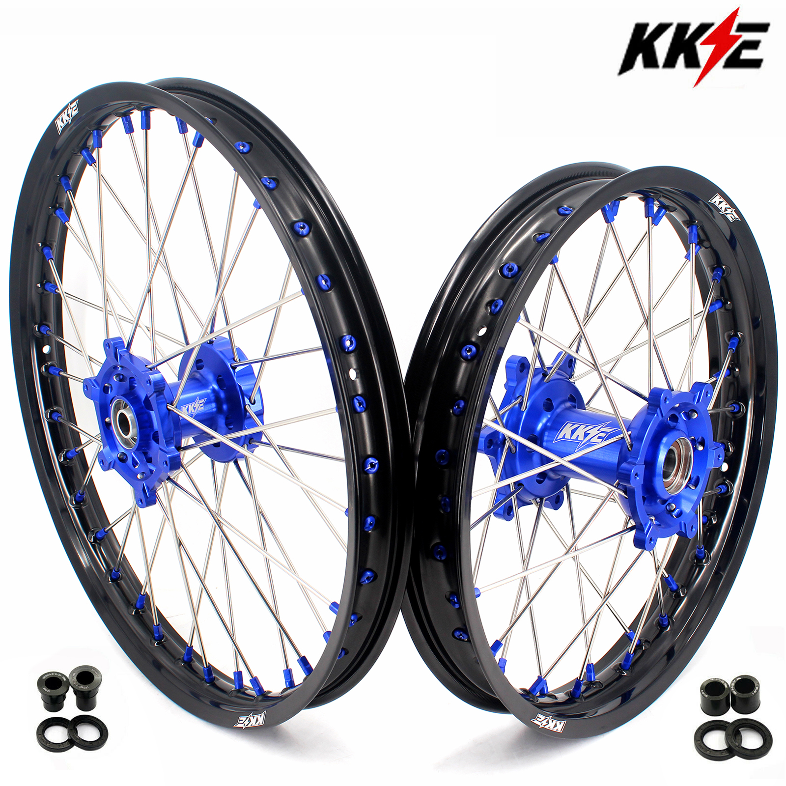 KKE 21/18 Enduro Dirt Bike Wheels fit Suzuki DRZ400S 2000-2025 DRZ400E ...