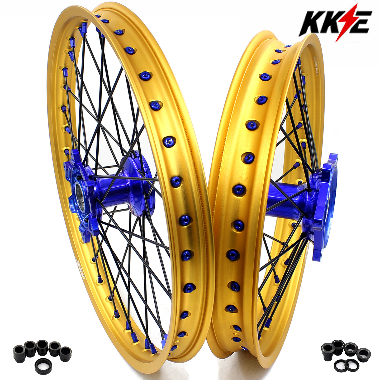 for YZ125 YZ250F - KKE 21/19 Cast Dirt Bike Wheels fit Yamaha YZ125 ...