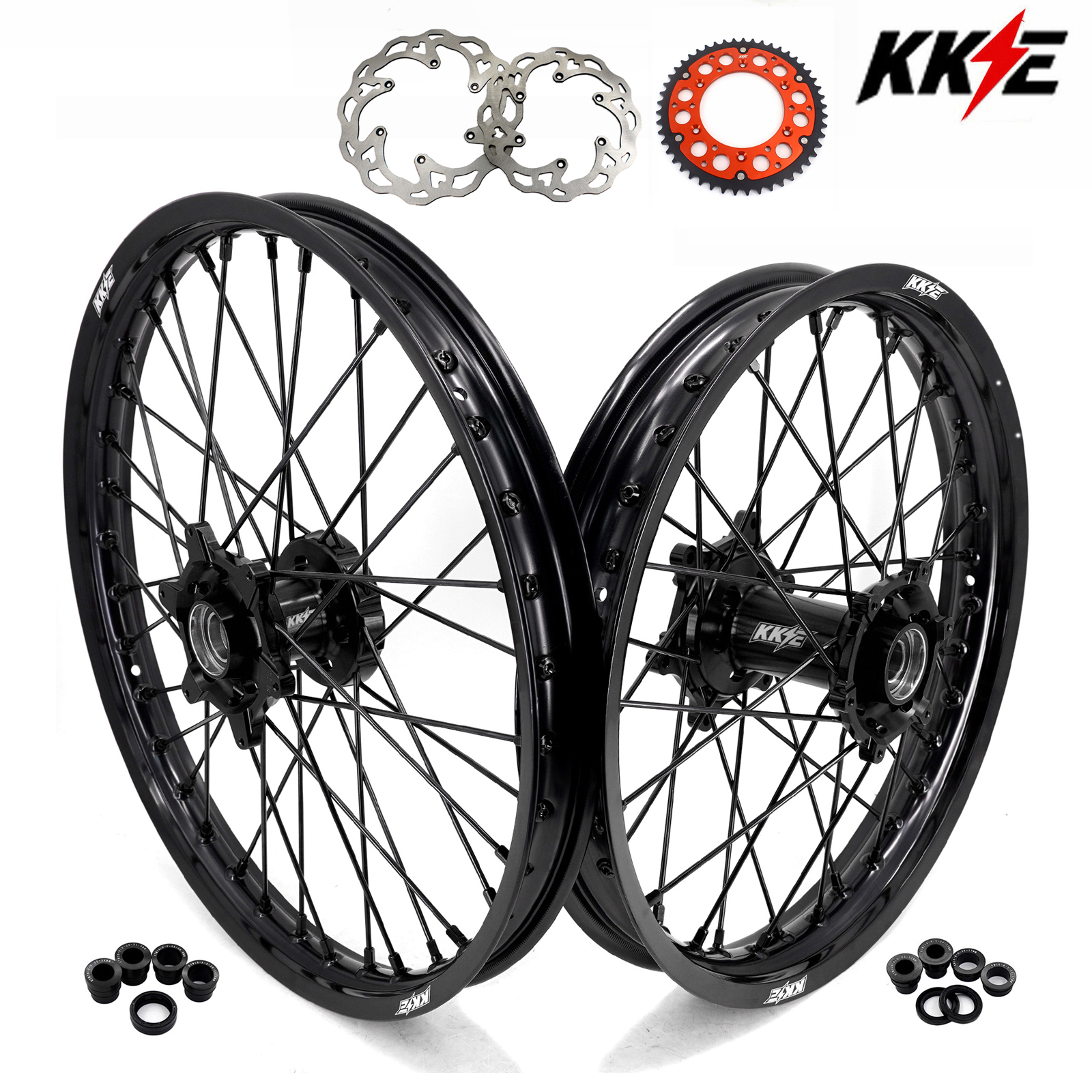 for All Stark Varg models--KKE 21/18 CNC Dirt Bike Wheels Rims Off-Road ...