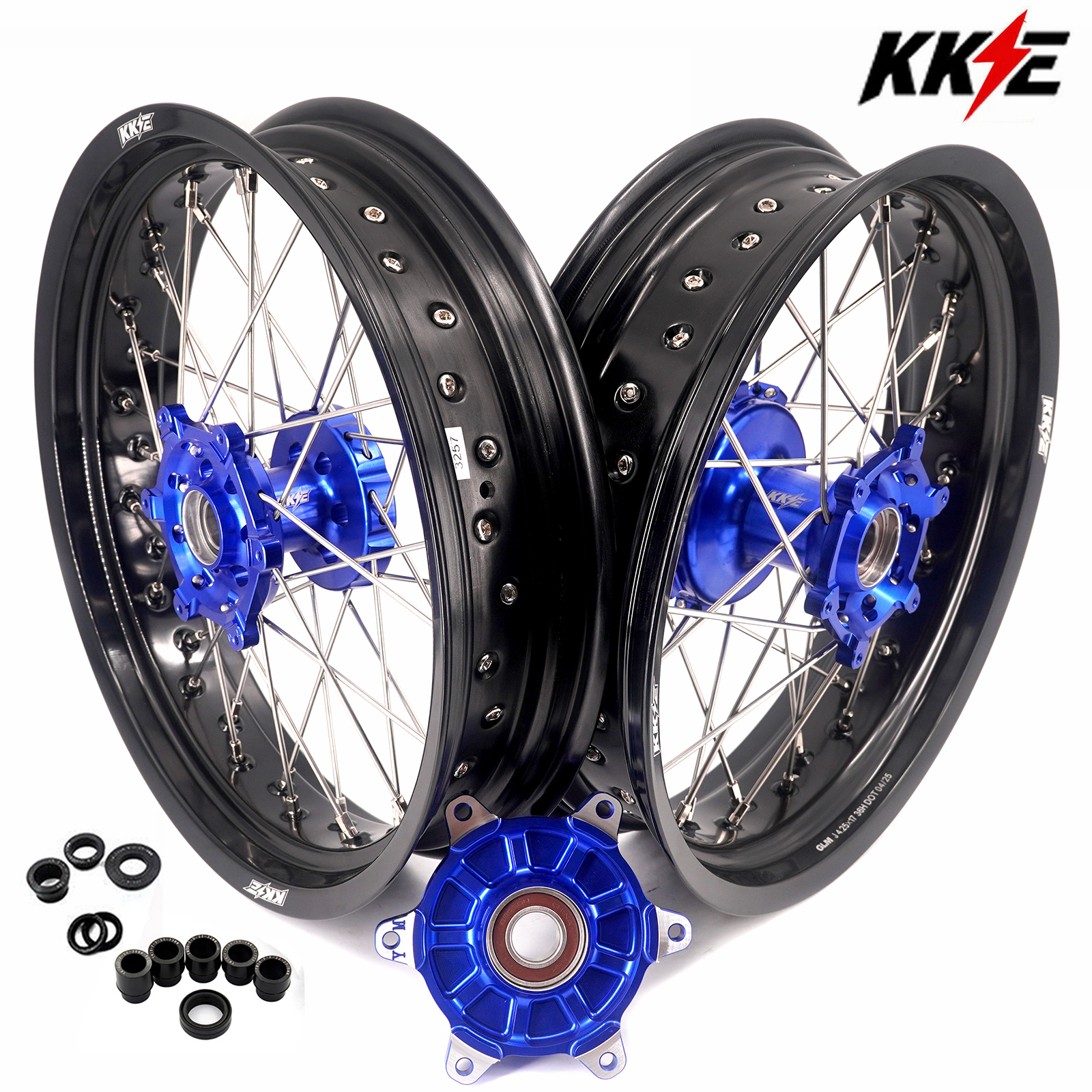 for YZ125 YZ250F - KKE 3.5/4.25 Cush Drive Dirt Bike Wheels fit Yamaha ...