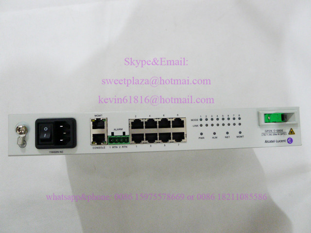O-080E GPON ONU Original Alcatel Lucent Bell FTTH ONT with 8 ports, SC ...