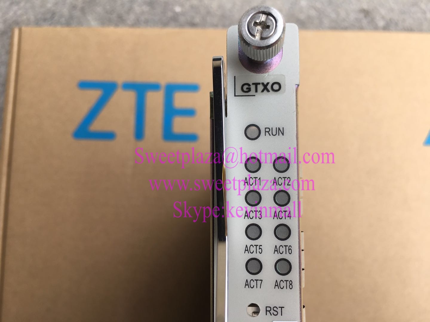 ZTE OLT 10G GPON board service card GTXO with 8 XFP module for C300 and ...