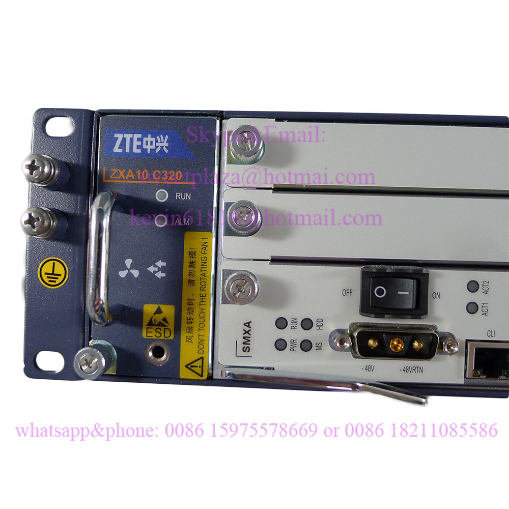 ZTE 19" inch ZXA10 C320 GPON OLT chassis with 2*SMXA/3 of 10G without ...