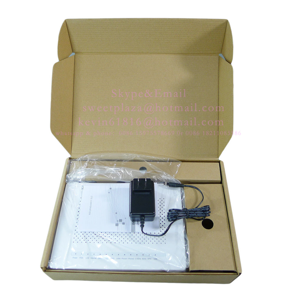 ZTE F670 GPON ONU SC/UPC Dual Band WIFI with 4GE+2POTS+1USB+wifi AC 2 ...