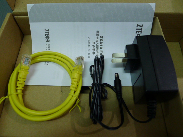 ZTE ZXA10 F420 EPON ONU with 4 ethernet ports and 2 voice ports apply ...