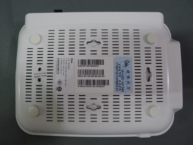 ZTE ZXA10 F420 EPON ONU with 4 ethernet ports and 2 voice ports apply ...