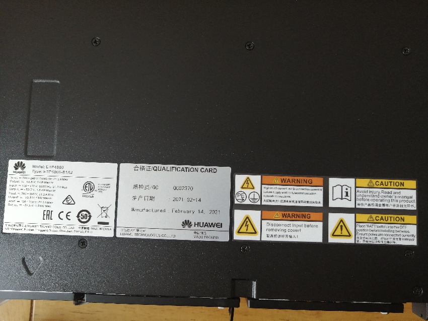 Huawei ETP4860-B1A2 power supply 30A convertor with 2 pcs 4815G ...