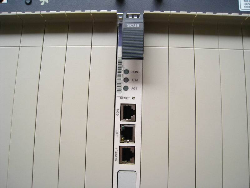9 into new Huawei MA5600 chassis of mini ADSL2+ DSLAM, with one board ...