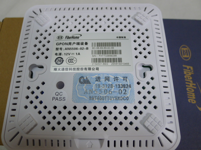 Fiberhome AN5506-02-B GPON ONU，optical network unit with 1 GE+1FE LAN ...