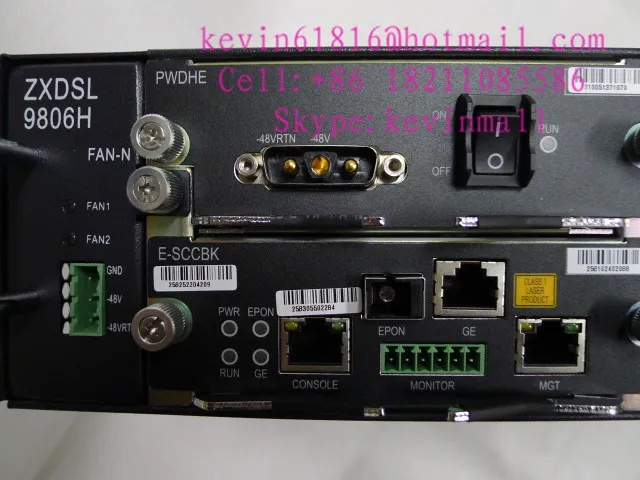 Original ZTE ZXDSL 9806H access, DSLAM, ADSL access, switch,Multi-Media ...