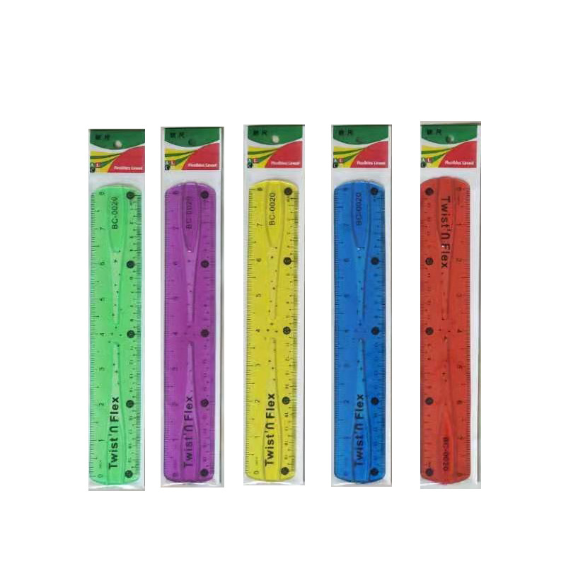 PVC color soft suit, bendable soft ruler 30cm soft ruler, candy-colored ...