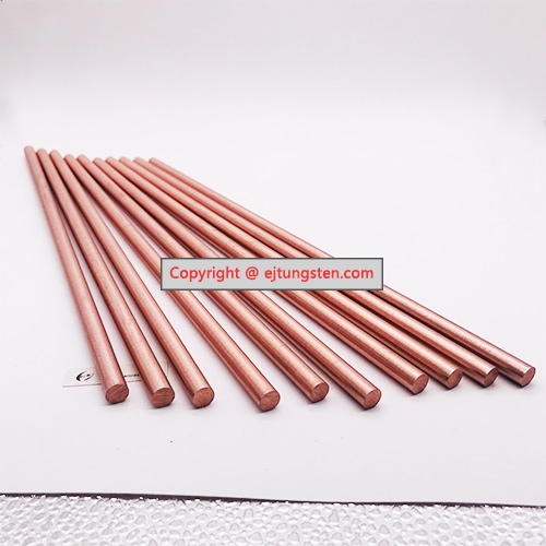 Tungsten copper alloy rods and bars electrodes