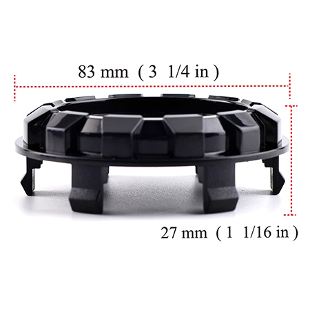 4pcs RhinoTuning 83mm(3.27in) Wheel Center Caps for GMC Cadillac Chevy ...