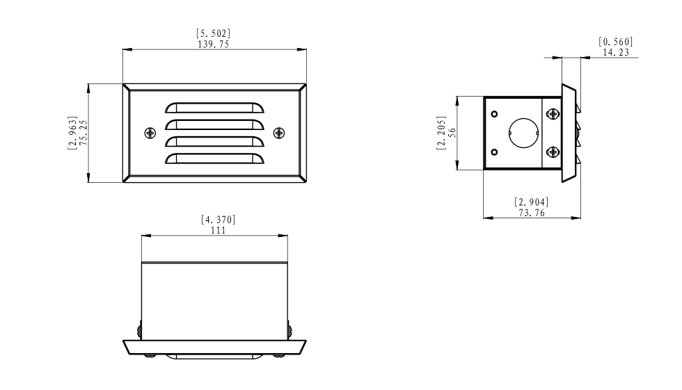 Brass Step Lights, STB201,Brass Step Lights