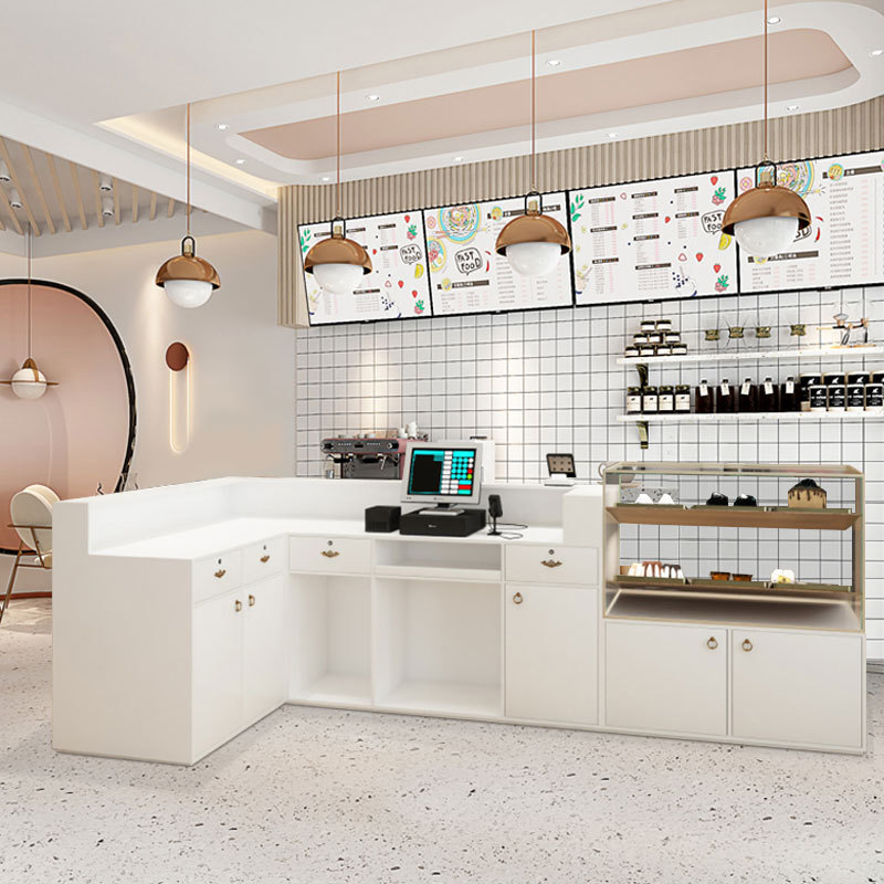 Modern Restaurant Drinking I Shape Bar Counter Table