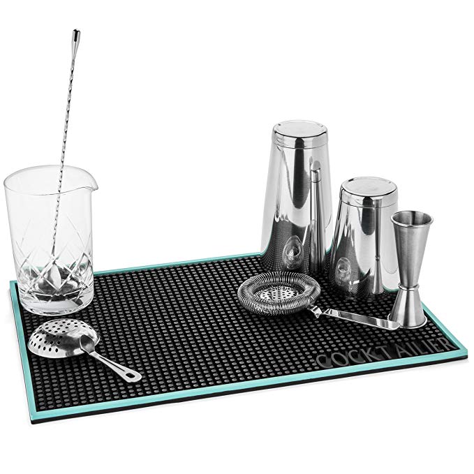 Food grade quality Custom PVC Rubber bar mat with logo