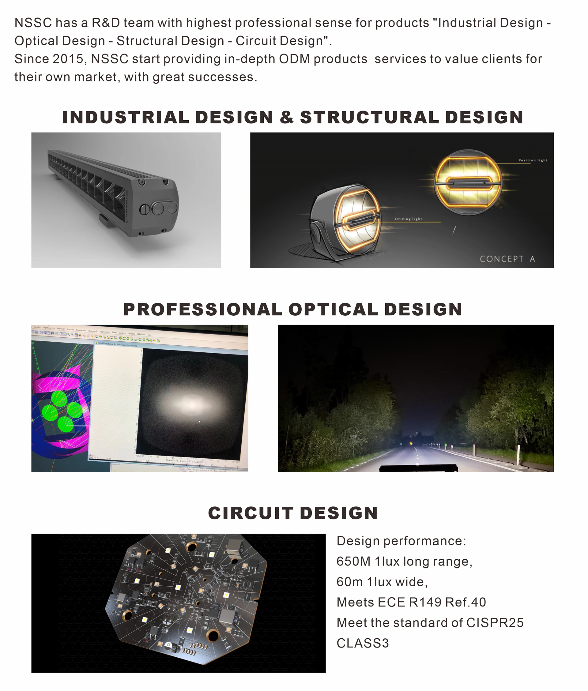 ODM automotive light