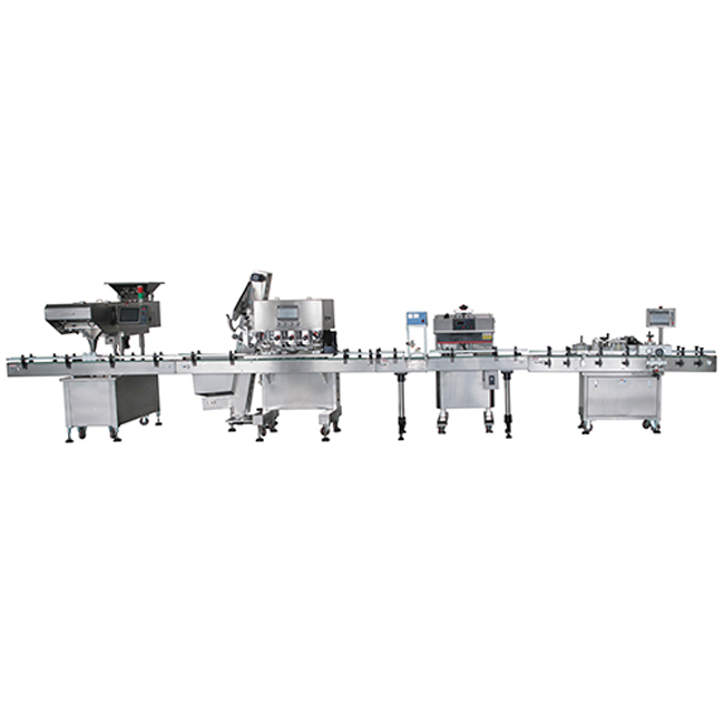 Tablet capsule counting filling line